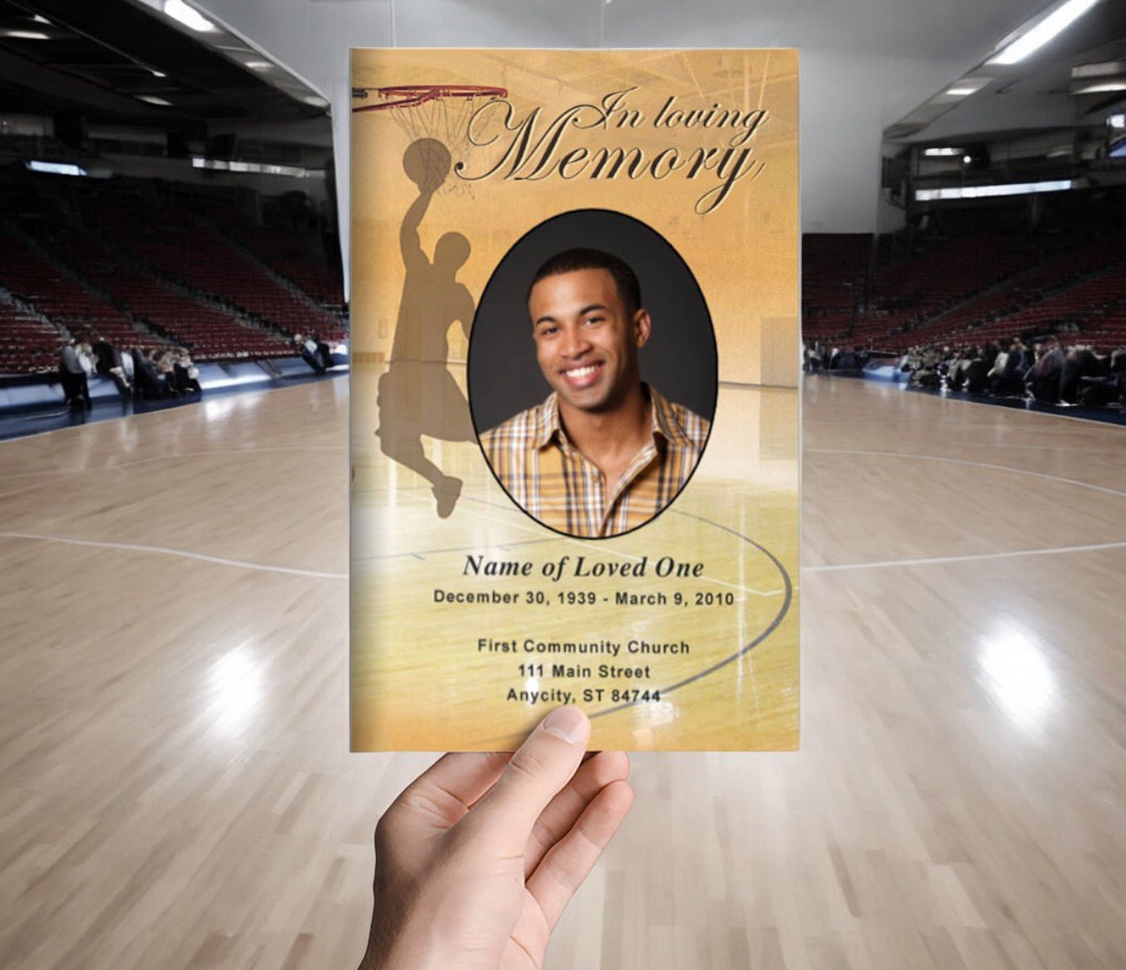 Basketball Funeral Program Template - The Funeral Program Site ...