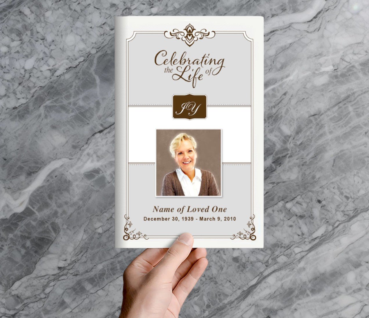 Celebrity Funeral Program Template - Celebrate Prints
