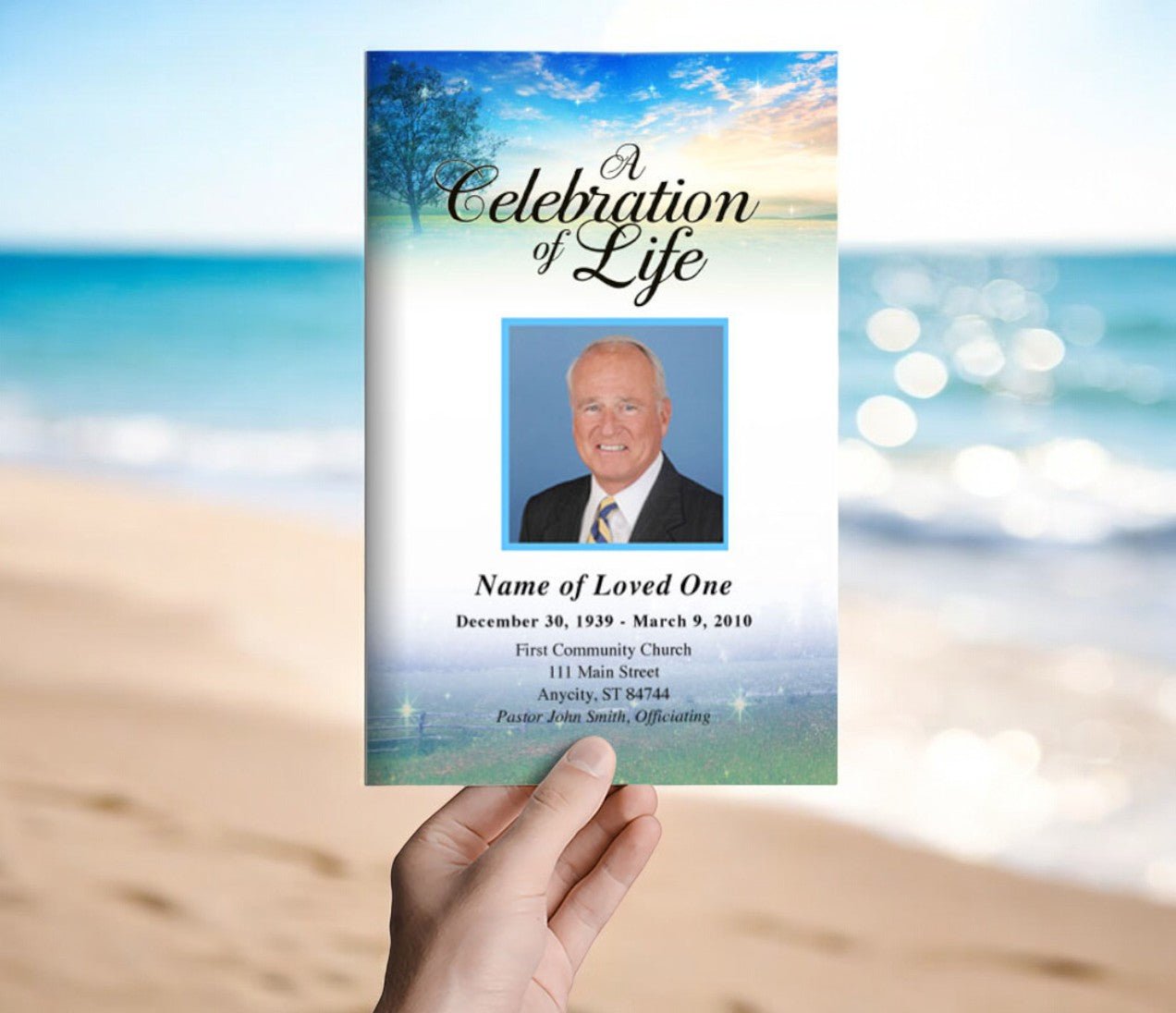 Destiny Funeral Program Template - The Funeral Program Site – Celebrate ...