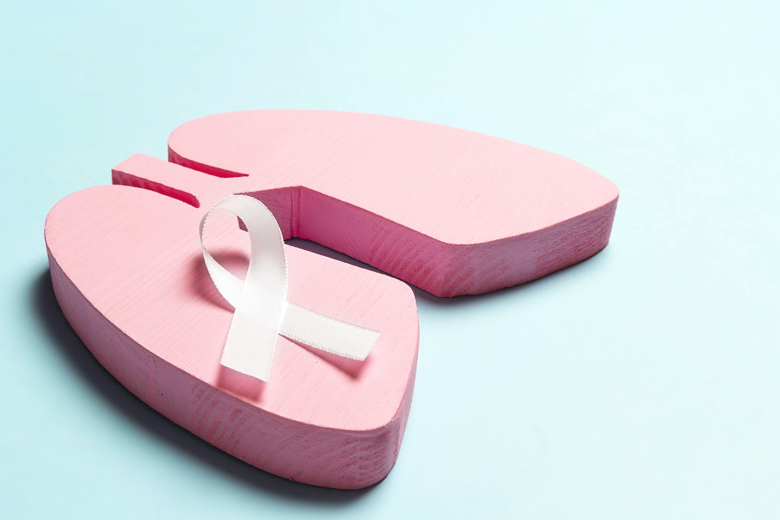 Lung Cancer Ribbon Personalized (Pearl White) - Pack of 10 - Celebrate ...