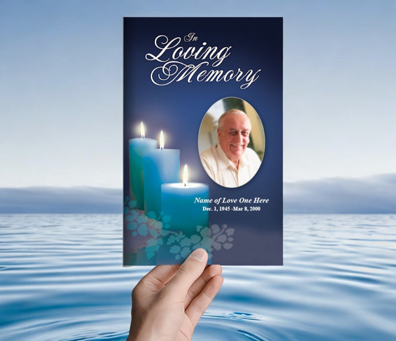 Enlighten Funeral Program Template - Celebrate Prints