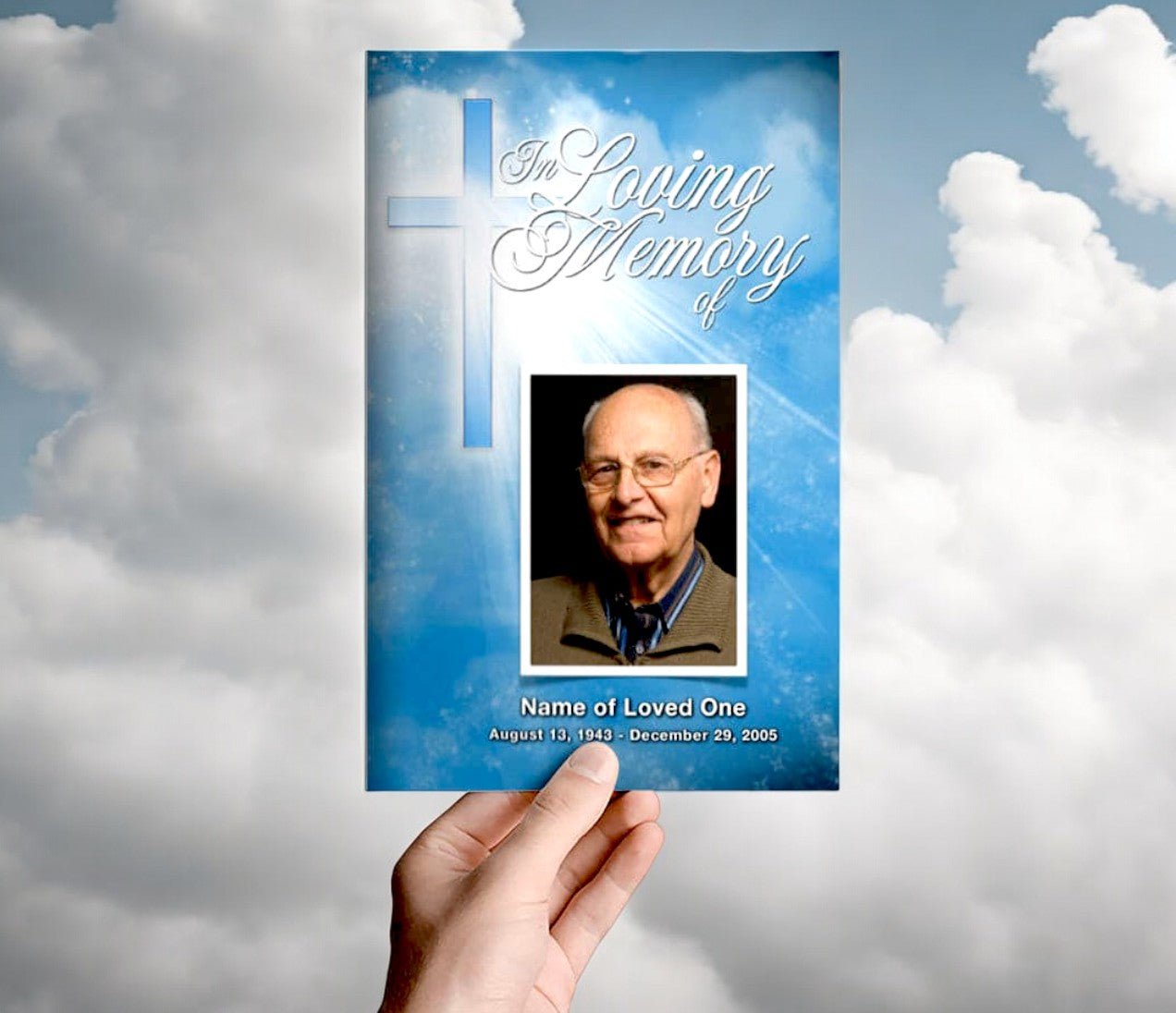 Heaven Funeral Program Template - Celebrate Prints