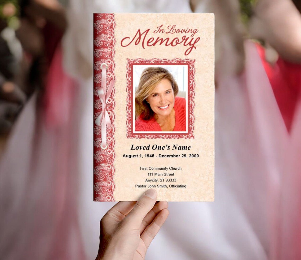 Jasper Funeral Program Template - Celebrate Prints