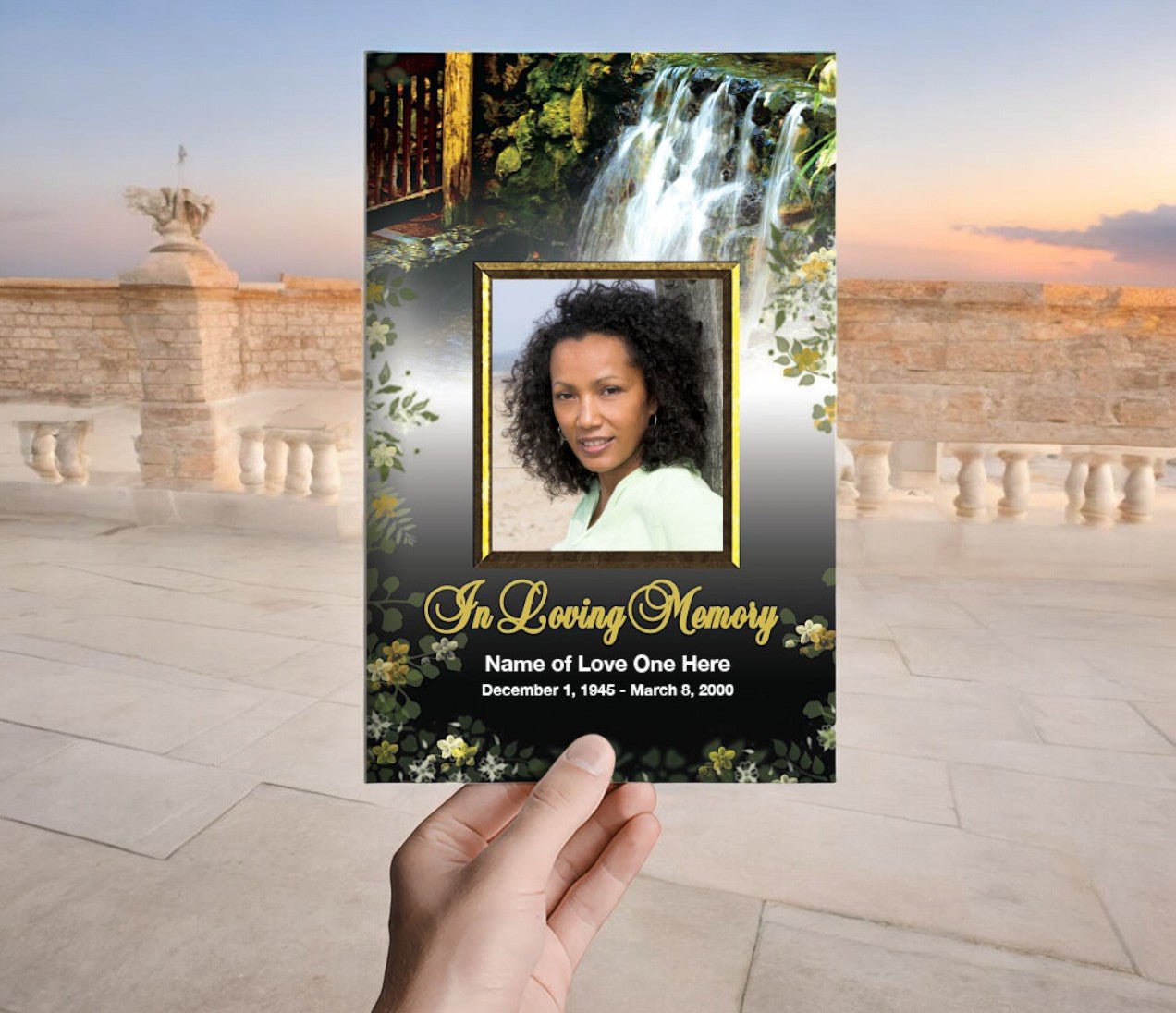 Serene Funeral Program Template - Celebrate Prints