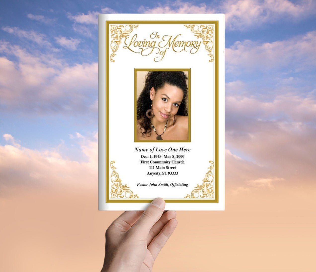 Tribute Funeral Program Template - The Funeral Program Site – Celebrate ...