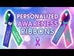 Custom Awareness Ribbon 3 Color - Pack of 10 - Celebrate Prints