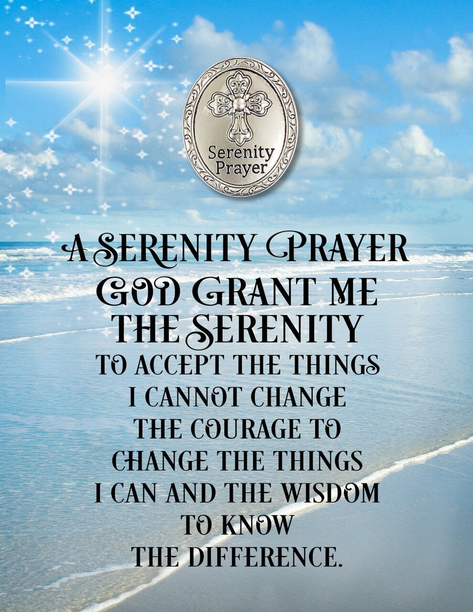 Serenity Prayer Cross Shape
